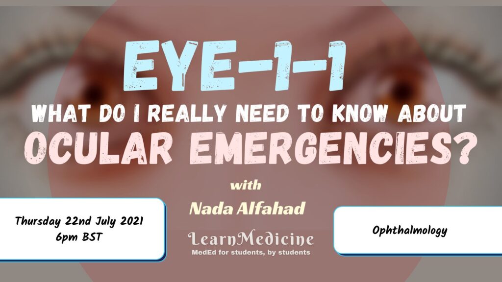 EYE-1-1: What do I really need to know about Ocular Emergencies ...